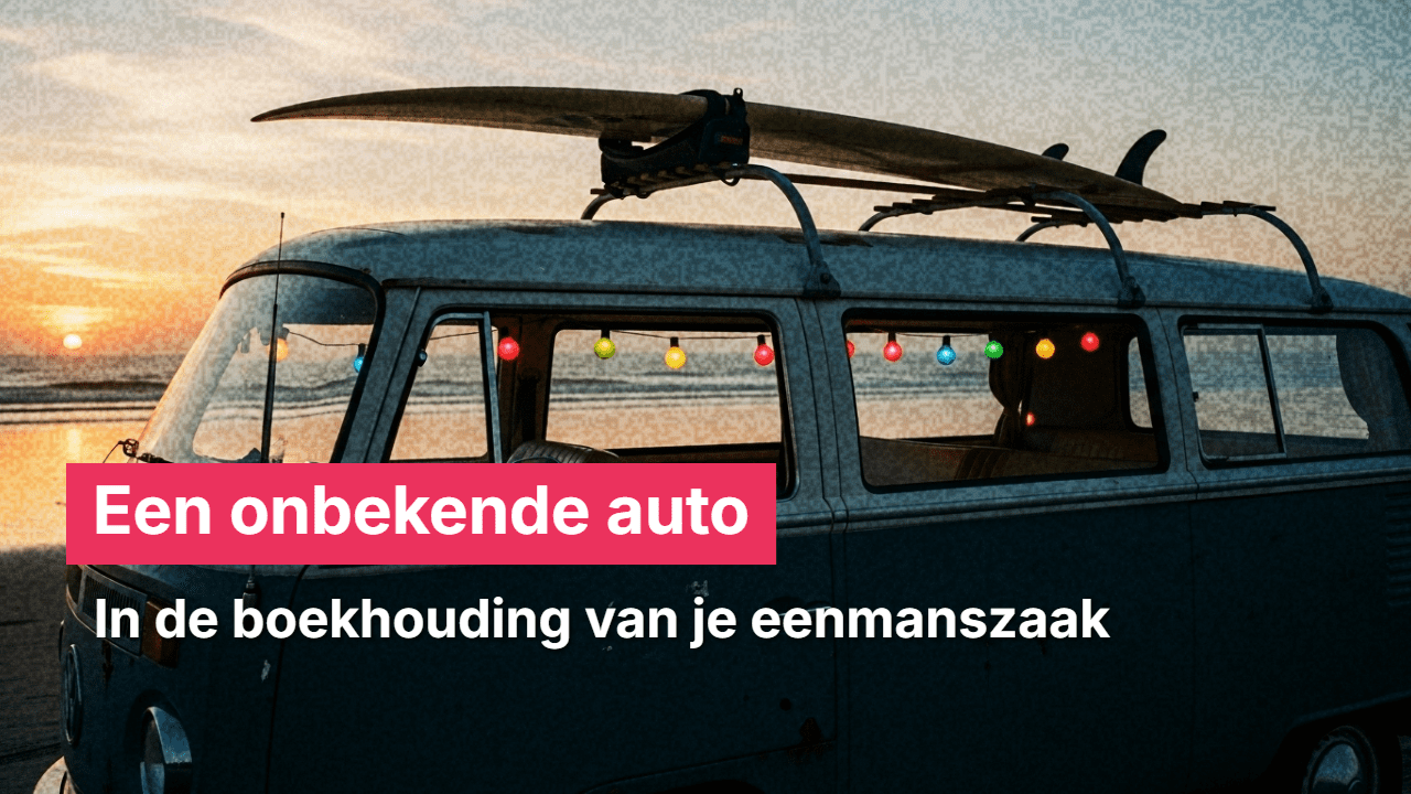 Een onbekende auto in de boekhouding